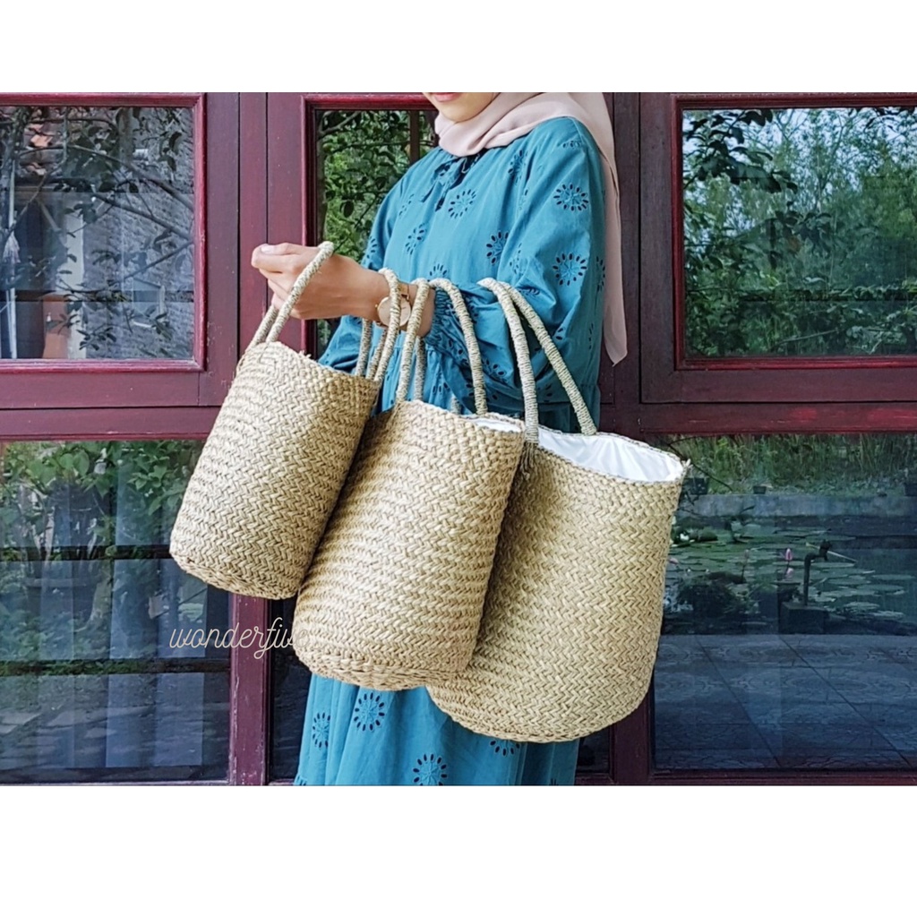 Jual Tas Anyaman Parcel Hampers Lebaran Idul Ditri Pandan Mendong Bakul ...