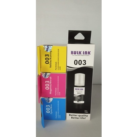 Jual Tinta Printer Epson Bulk Ink 003 with UV Plus Korean Formulas ...