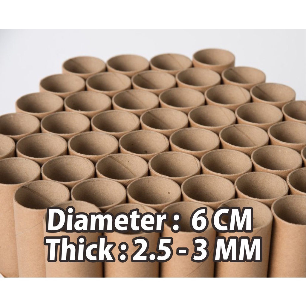 Jual TABUNG KARDUS DIAMETER 6 CM - SELONGSONG KERTAS PACKING - PAPER CORE TUBE | Shopee Indonesia