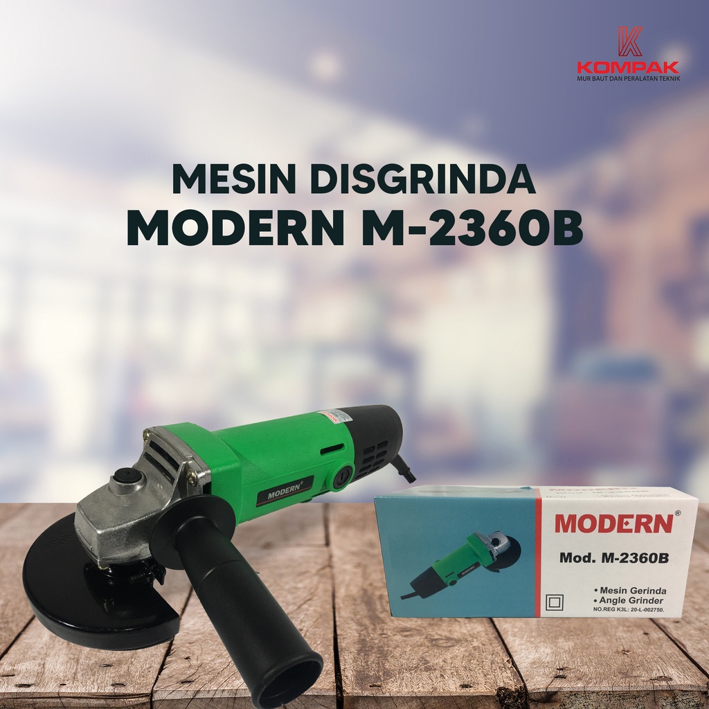 Jual MESIN GERINDA MODERN M 2360 B / GRINDA TANGAN MODERN 4 INCH MODERN ...