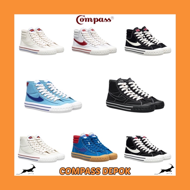 Jual Compass Retrograde Hi / High Decon Double Black / Baby Blue ...