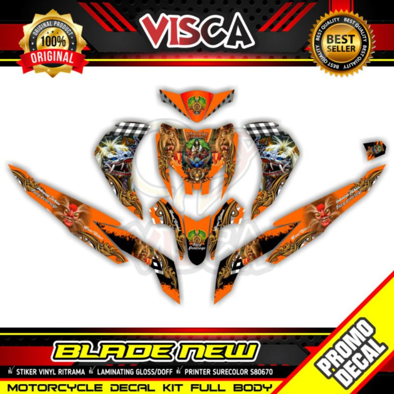 Jual decal STICKER HONDA BLADE NEW full body stiker blade new REOG ...