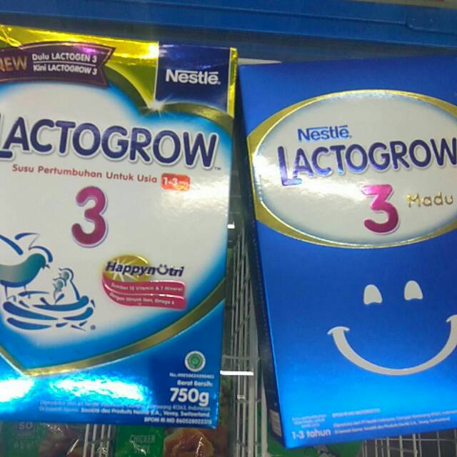 Jual Lactogrow 3 susu pertumbuhan Dha+ prebio 1 750G | Shopee Indonesia