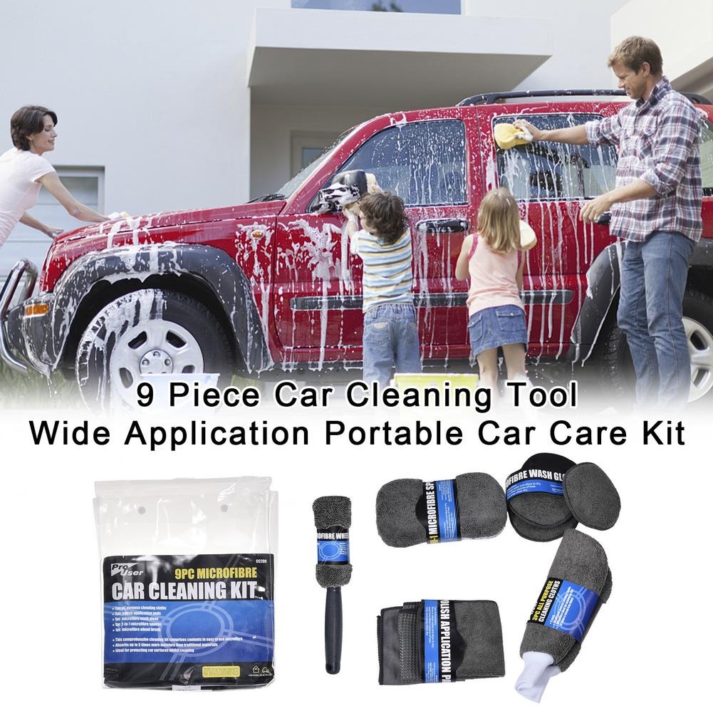 Jual Sponge Car Wash Cleaning Kit Spons Cuci Mobil 9 PCS | Shopee Indonesia