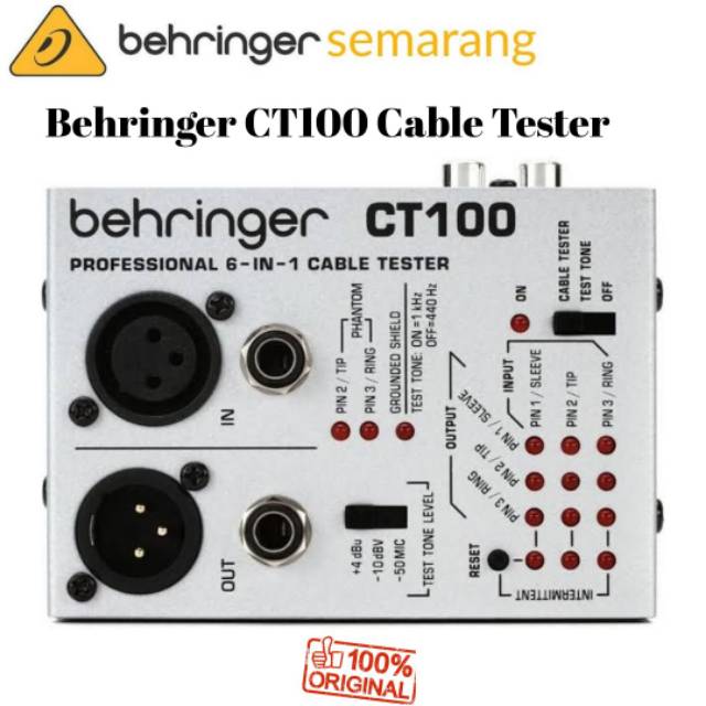 Jual Behringer CT100 CT 100 Professional Cable Tester | Shopee Indonesia