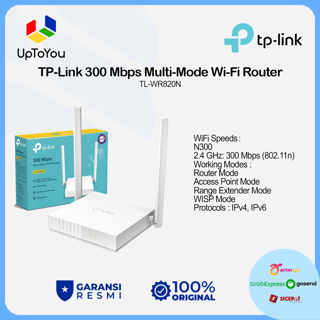 Jual TP-LINK TL-WR820N 300Mbps Wireless N Router | Shopee Indonesia