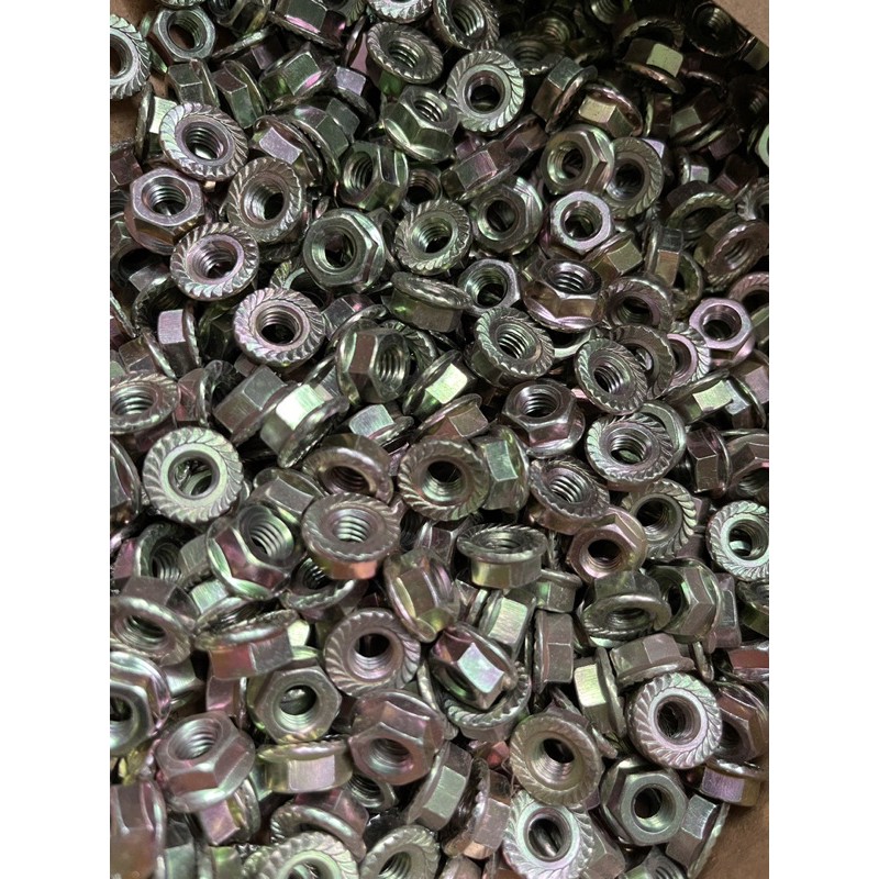 Jual MUR FLANGE M6 KUNING DRAT 1.00 HALUS / MUR TAPAK KUNCI 10 | Shopee ...