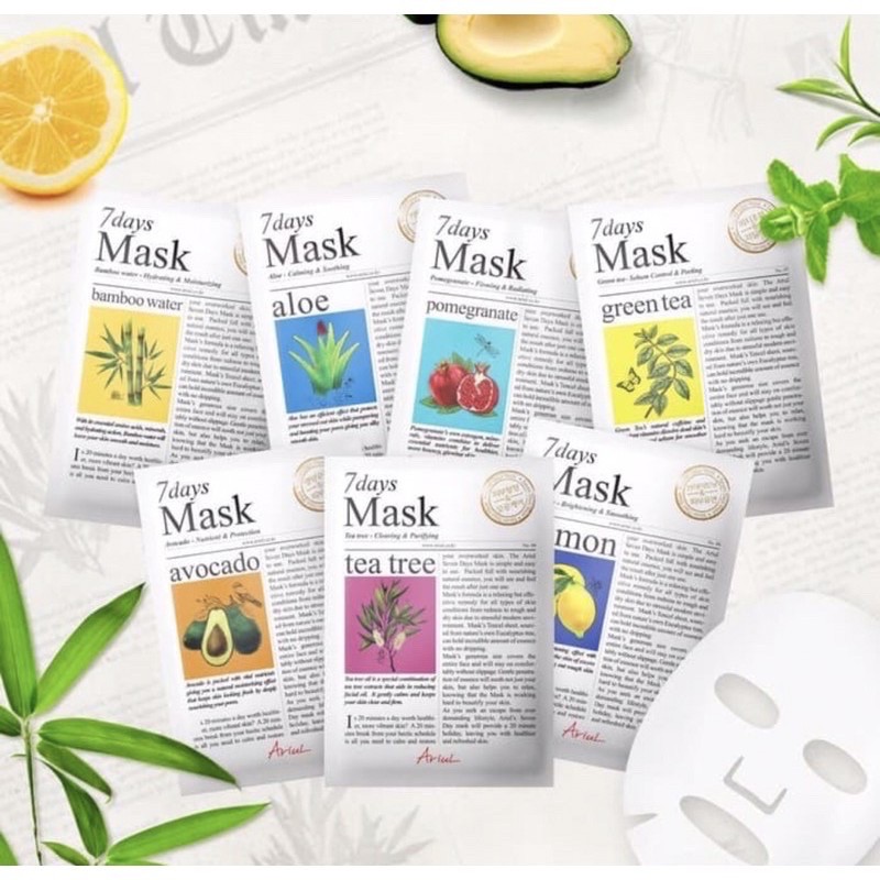 Jual ARIUL MASKER 7 DAY MASK SHEET ARIUL | Shopee Indonesia