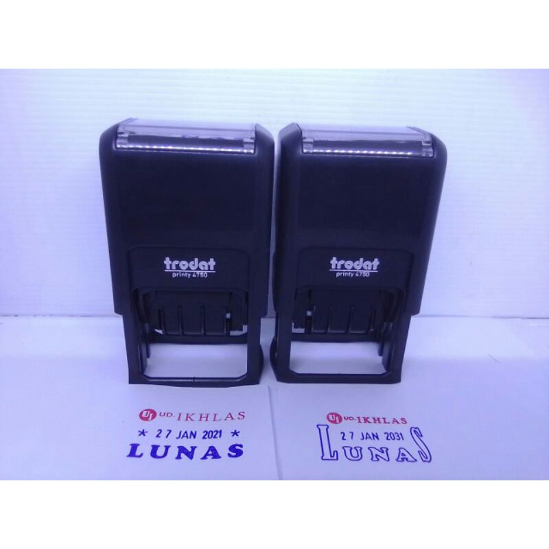 Jual STEMPEL JADI TRODAT LUNAS PRINTY 4750 CUSTOM DATE STAMP | Shopee Indonesia