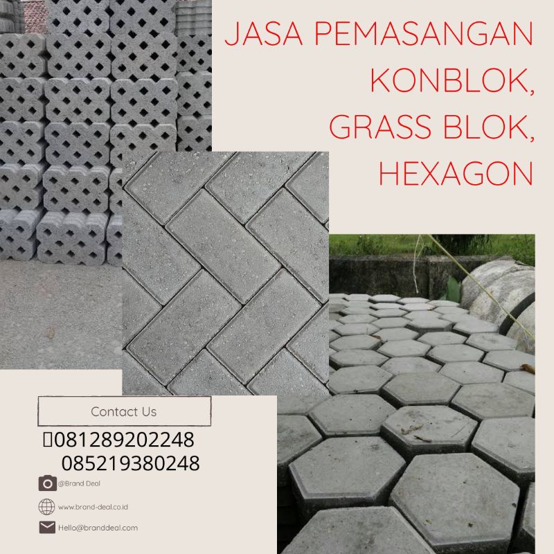 Jual Konblok, grass blok, paving blok, carport | Shopee Indonesia