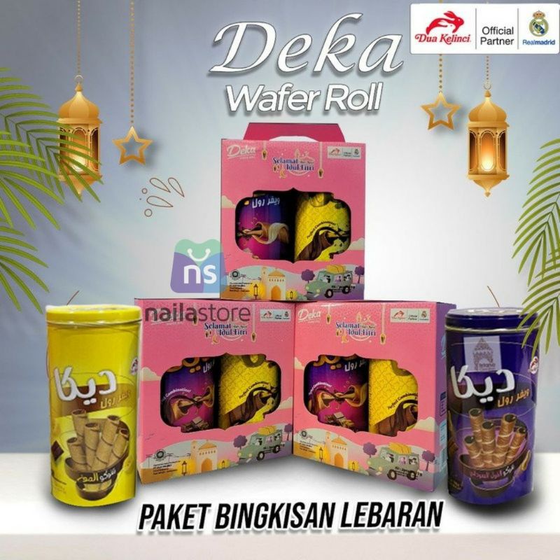 Jual Deka Wafer Roll Kaleng Edisi Lebaran | Shopee Indonesia