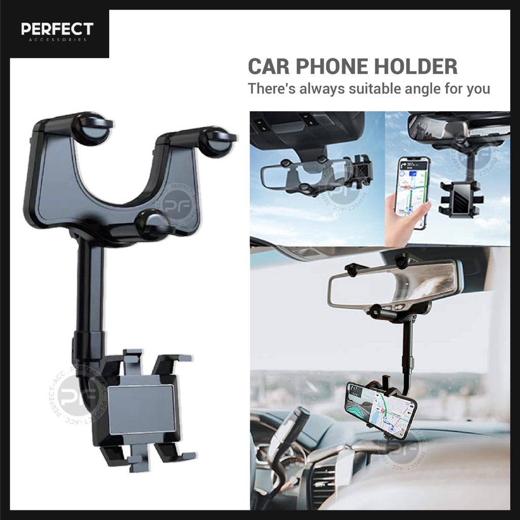 Jual Holder Hp Mobil Putar 360 derajat Car Phone Holder Handphone Kaca ...