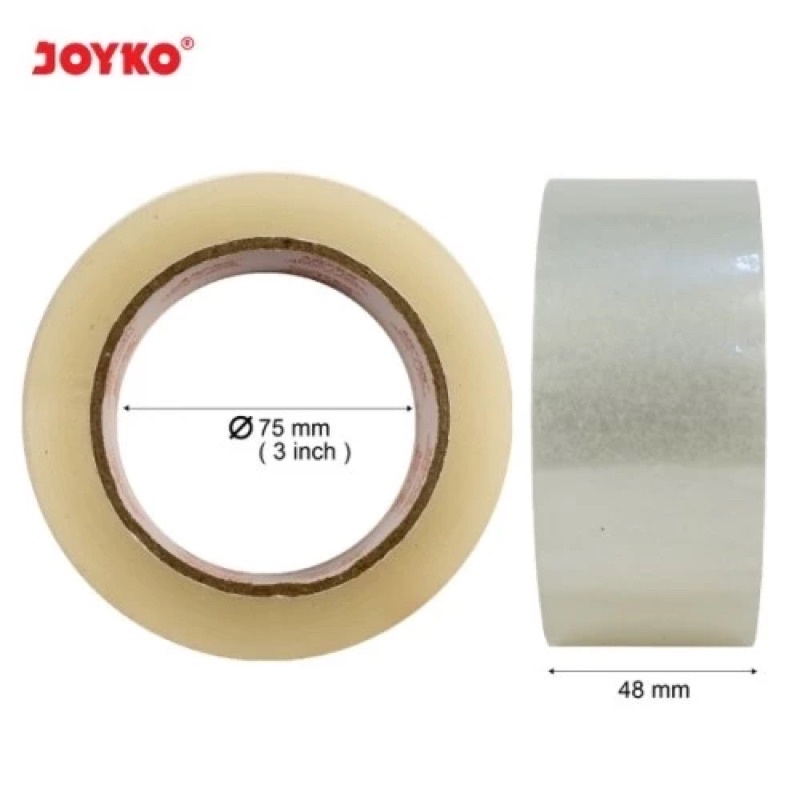 Jual Lakban Plakban Tape Bening 48 x 100 Meter JOYKO ASLI | Shopee ...