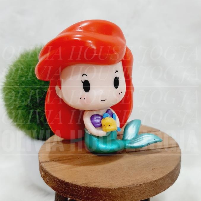 Jual Action Figure Ariel Mermaid Sit Chibi Cake Topper Princess Ariel ...