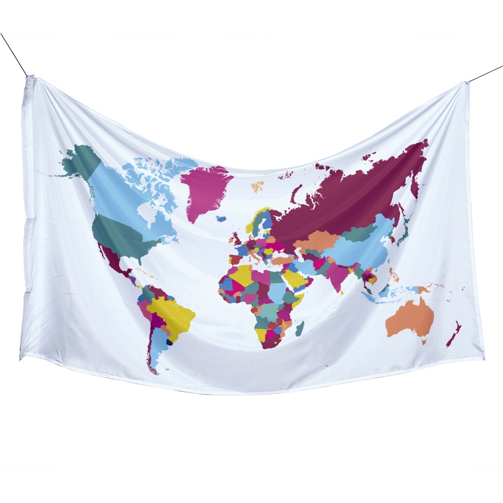 Jual Tapestry Wall Decor Hiasan Dinding Maps World Vintage Old Classic ...