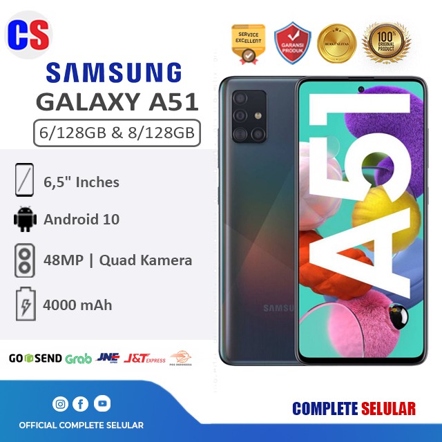 Jual Samsung Galaxy A51 6 128 Ram 6GB Rom 128GB - Garansi Resmi ...