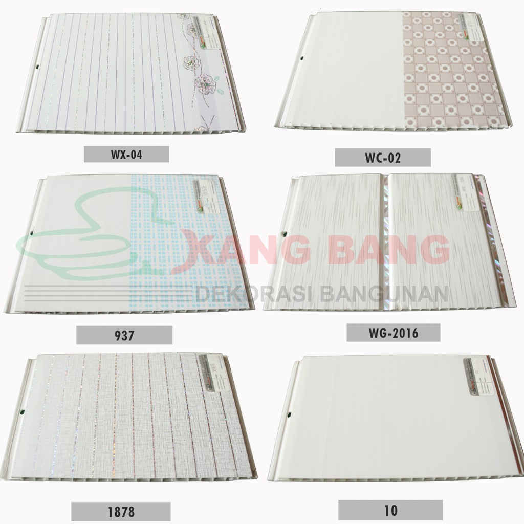 Jual PLAFON PVC 8MM TEBAL MOTIF DAN NAT PUTIH POLOS | Shopee Indonesia