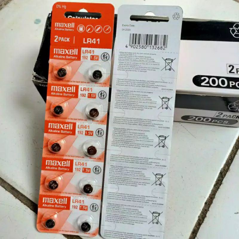 Jual BATERAI MAXELL ORIGINAL LR41 AG3 BATERAI TERMOMETER PENSIL BATERAI LASER | Shopee Indonesia
