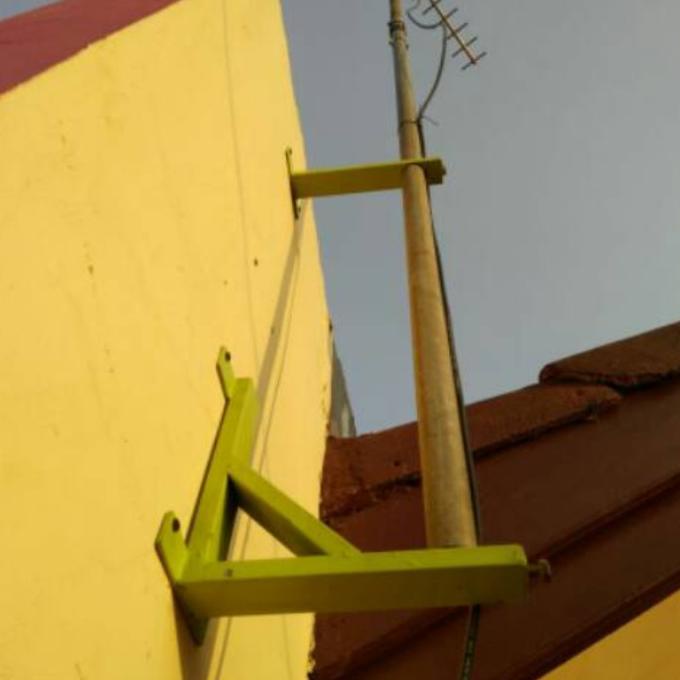 Jual Bracket Tiang Antena Tv Luar ruang outdoor breket penyangga besi ...