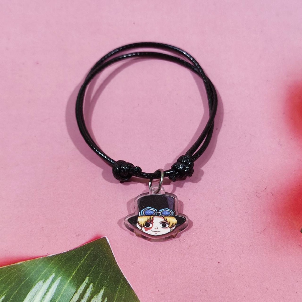 Jual Bracelet Anime One Piece - Gelang Tali Single Charm - versi kaitan ...