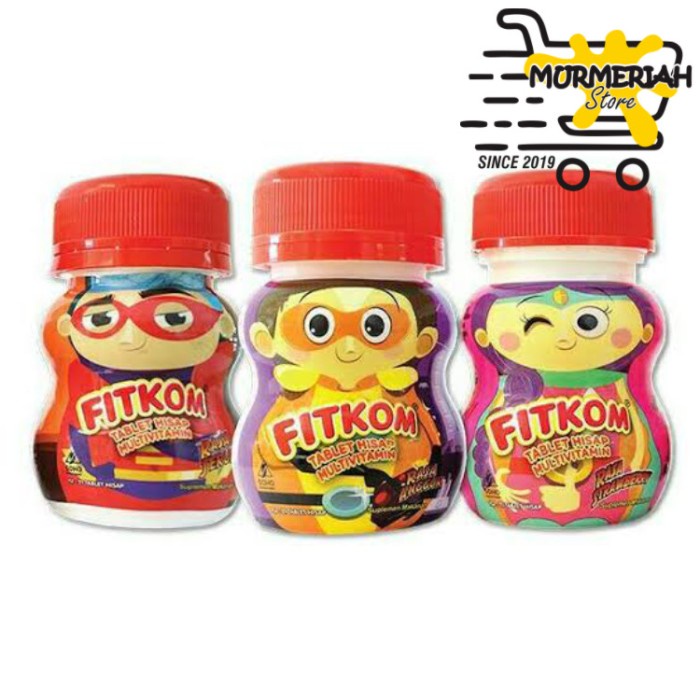 Jual Fitkom Tablet Hisap Multivitamin Anak - Vitamin Anak | Shopee ...
