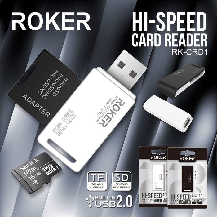 Jual CARD READER ROKER HIGHSPEED SD MICRO SD | Shopee Indonesia