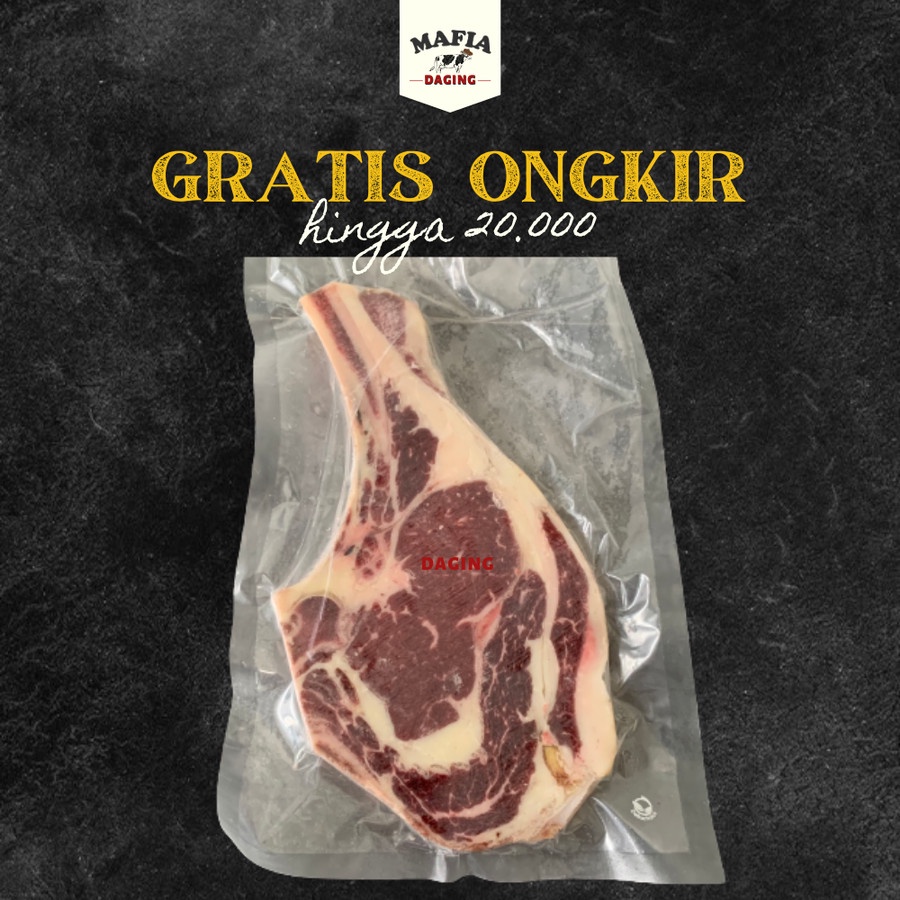 Jual BONE IN RIBEYE STEAK / OP RIB / COWBOY STEAK - 350g | Shopee Indonesia