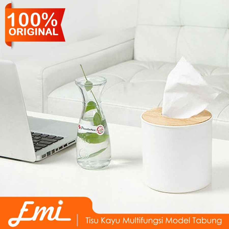 Jual Kotak Tisu Kayu Tissue Tempat Penyimpanan Tisu Bulat | Shopee ...