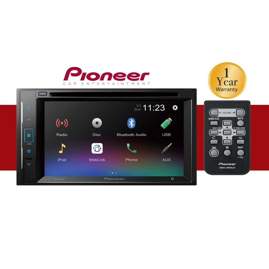 Jual Pioneer AVH-A245BT Head Unit Double Din AVH A245 BT Tape Audio Mobil | Shopee Indonesia