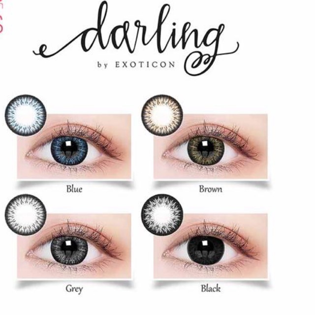 Jual SOFTLENS DARLING BY EXOTICON / DIA 16mm (BIG EYES) | Shopee Indonesia