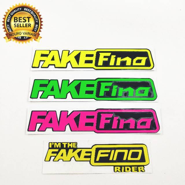 Jual stiker cutting sticker tumpuk FAKE FINO fakefino thailand kualitas ...
