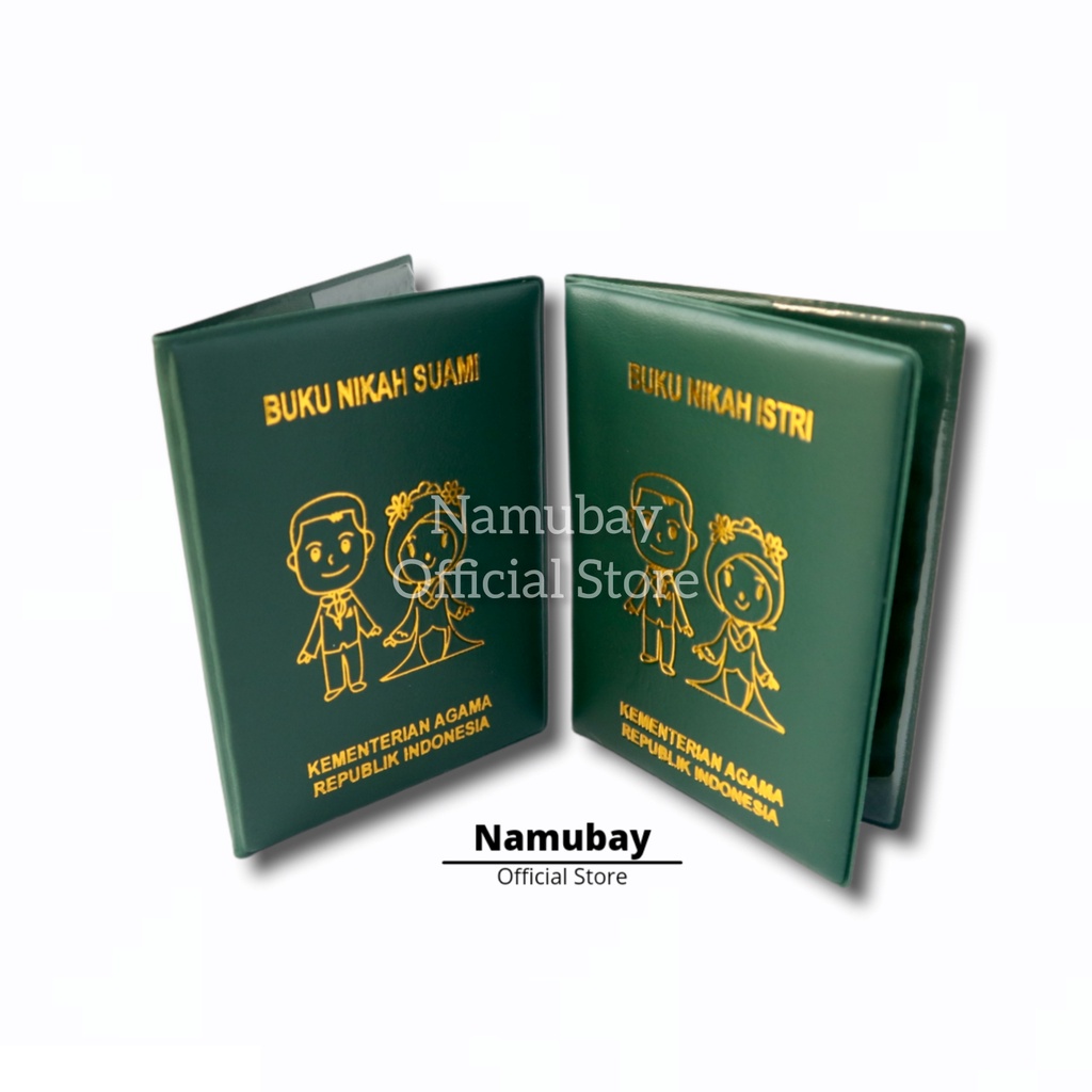 Jual SAMPUL BUKU NIKAH SUAMI ISTRI 1 SET 2 PASANG / COVER BUKU NIKAH ...