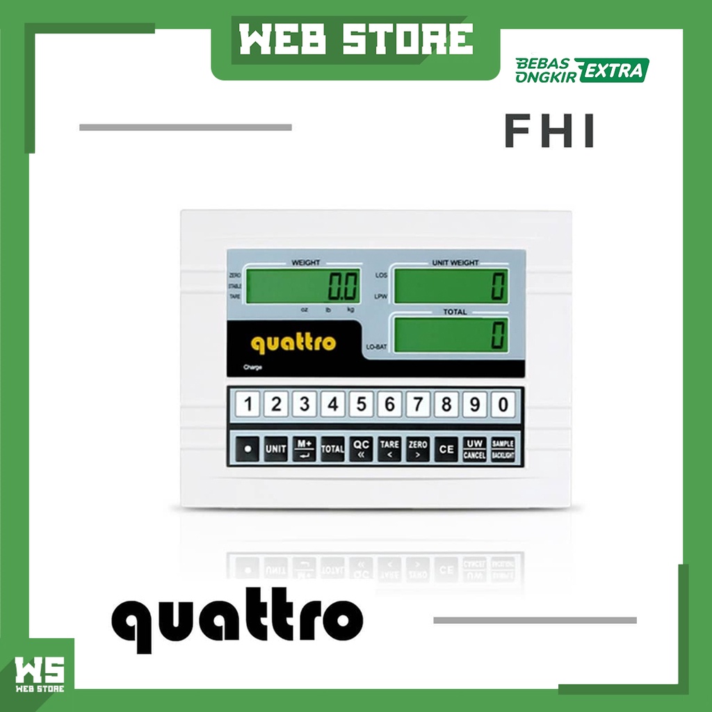 Jual Indikator Layar Timbangan Lantai Duduk Digital QUATTRO Counting ...