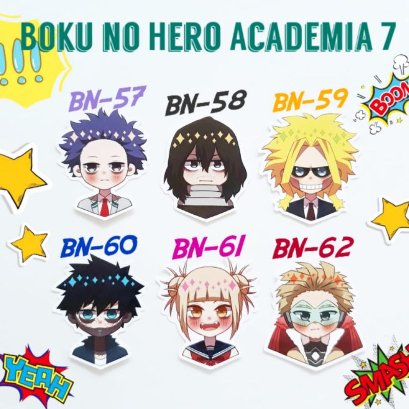 Jual Sticker Anime Boku no Hero Academia 7 / My Hero Academia ...