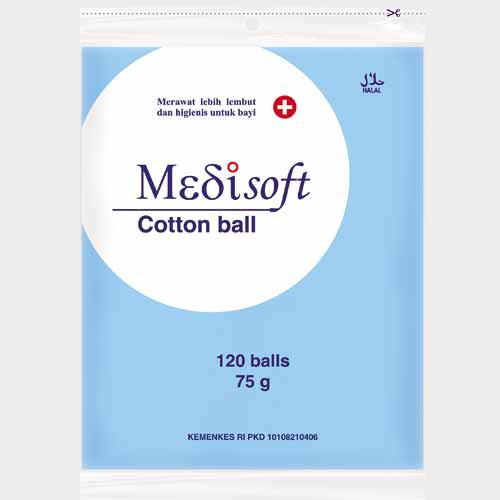 Jual MEDISOFT - COTTON BALL 120 BALLS @75 GR & 120 GR / KAPAS BULAT ...