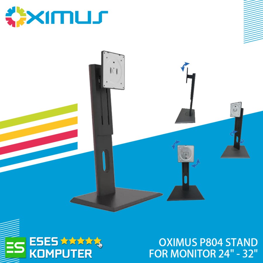 Jual Ergonomic Monitor Stand OXIMUS P804 For Monitor LED LCD 24-32 Inch ...