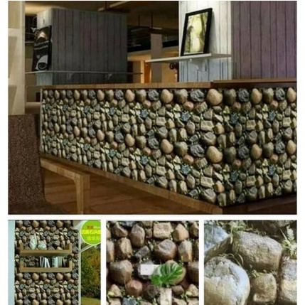 Jual Wallpaper Batu Bata Merah 45cm x10meter | Shopee Indonesia