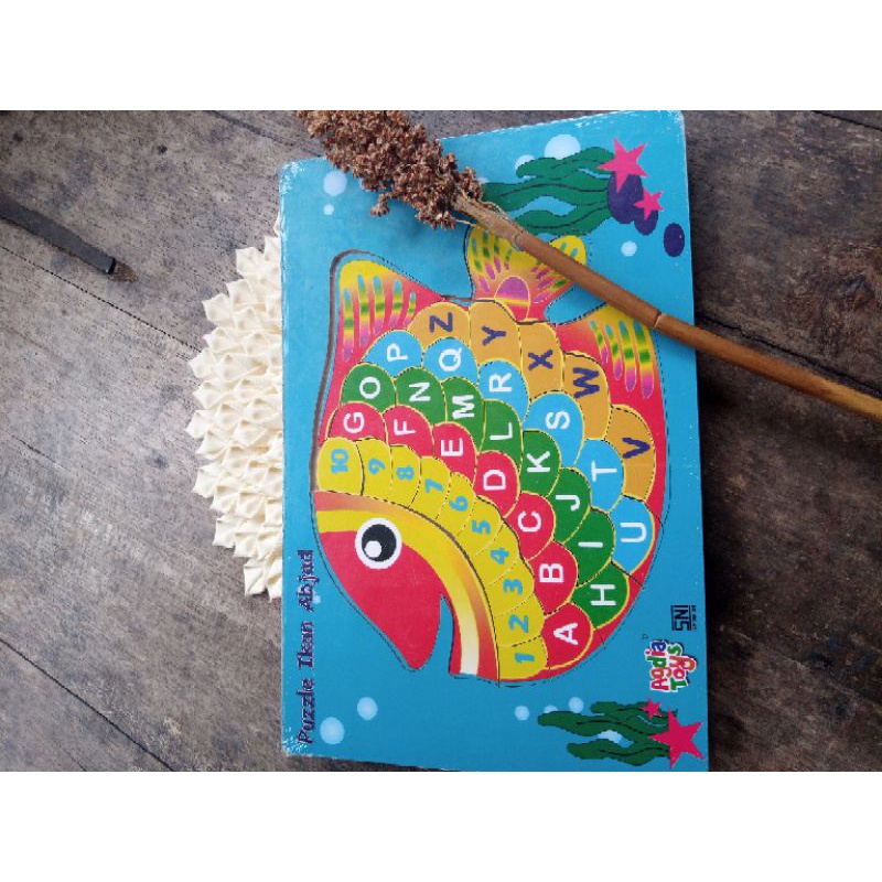 Jual PUZZLE HURUF IKAN AGDIATOYS hijaiyah KAYU | Shopee Indonesia