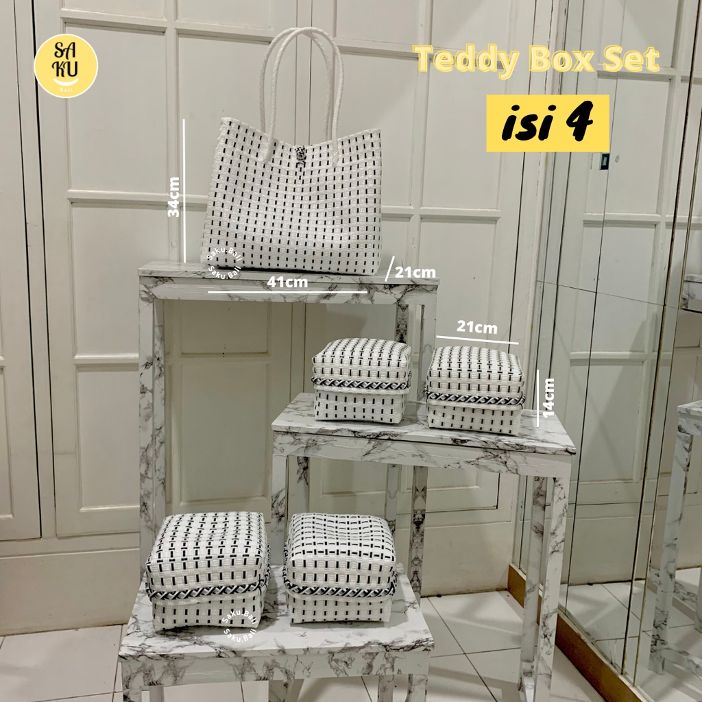 Jual Teddy Box Set / Tas Piknik / Gede /Tas Keben Set / canang / tas ...