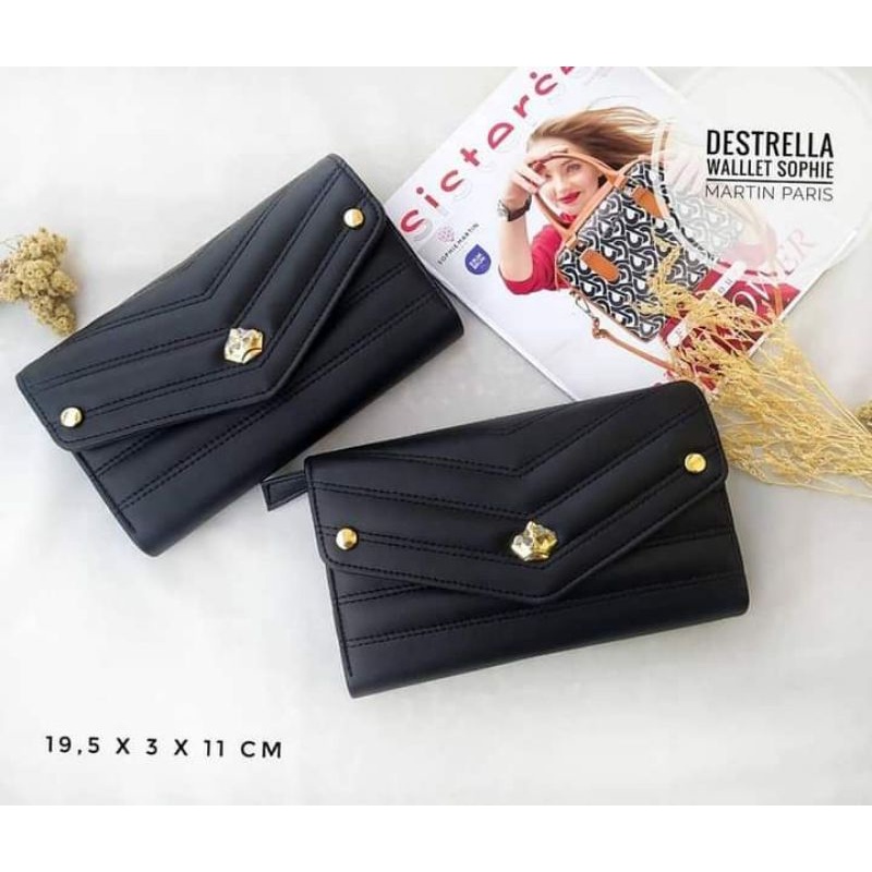 Jual dompet DESTRELLA SOPHIE MARTIN LOGO MAHKOTA DOMPET SULTAN | Shopee ...
