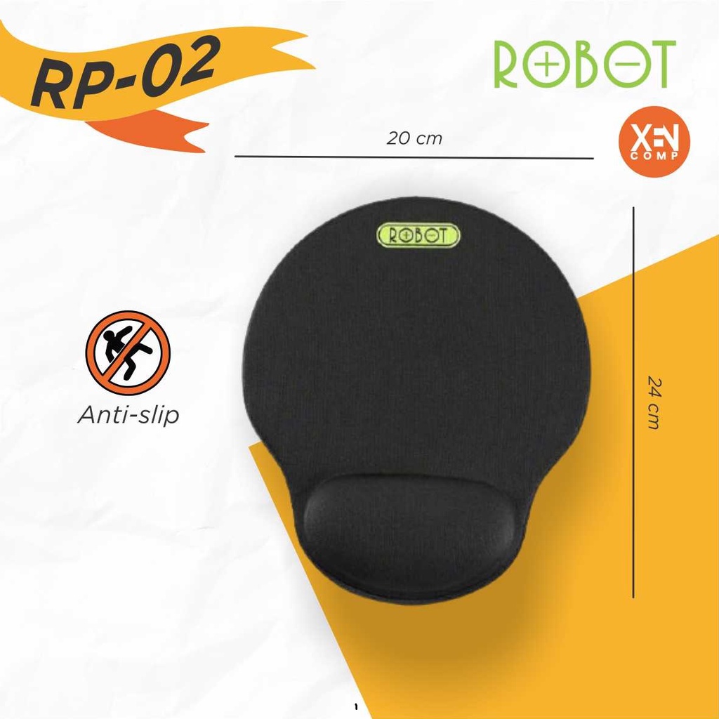 Jual Mouse Pad Alas Mouse Robot RP02 /RP02S with Ergonomic Wrist Rest ...