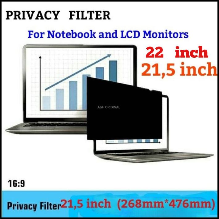 Jual Filter Antispy Anti Spy Laptop 21,5 / 22 Inch Privacy Screen ...