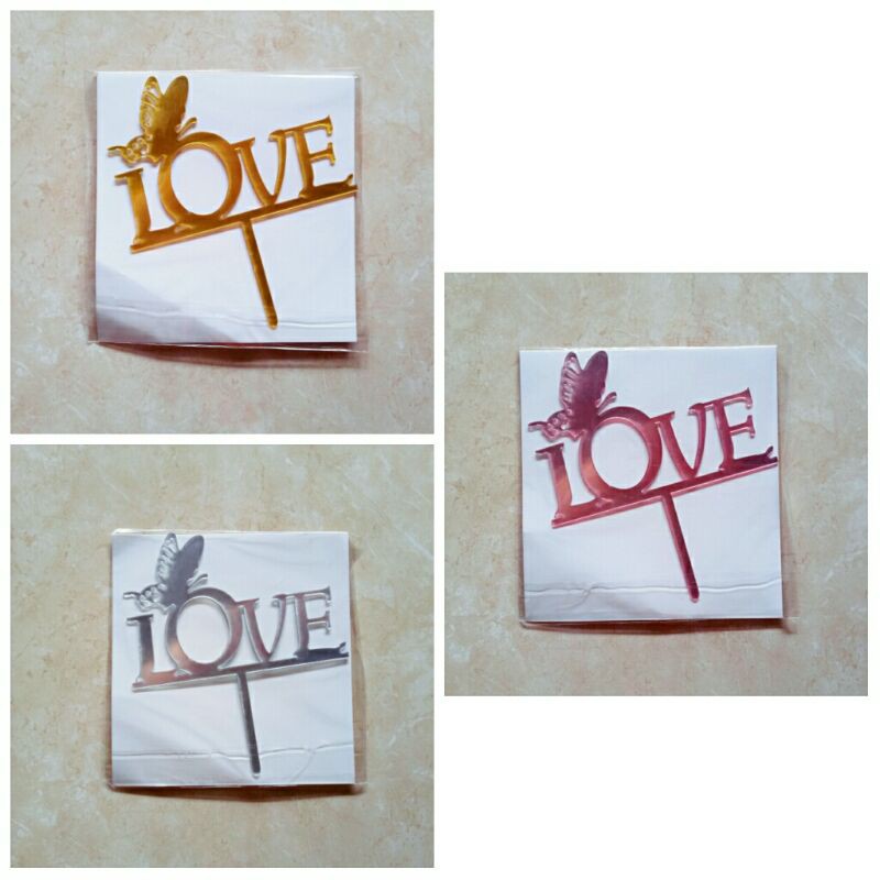 Jual topper toper cake acrylic akrilik hiasan kue tema happy ...