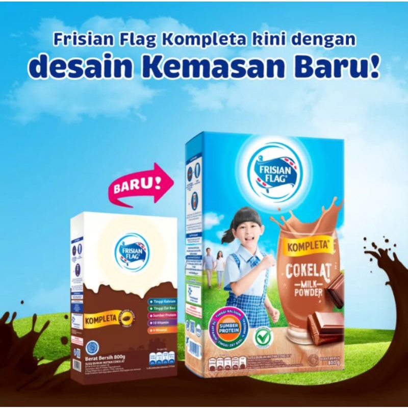 Jual Frisian flag kompleta cokelat 800 gr exp 2025 | Shopee Indonesia