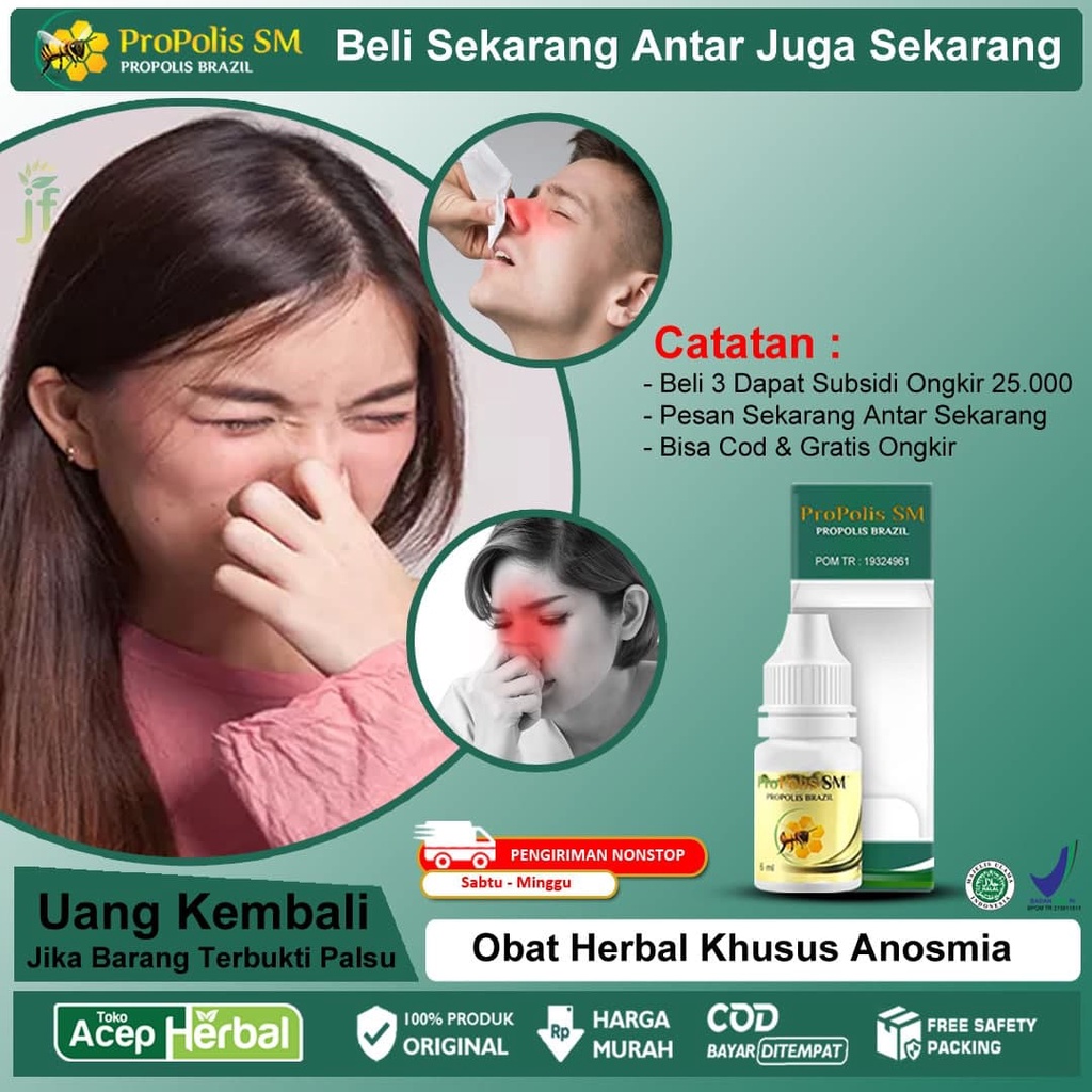 Jual Obat Gangguan Indra Penciuman, Anosmia, sinusitis akut, Radang ...