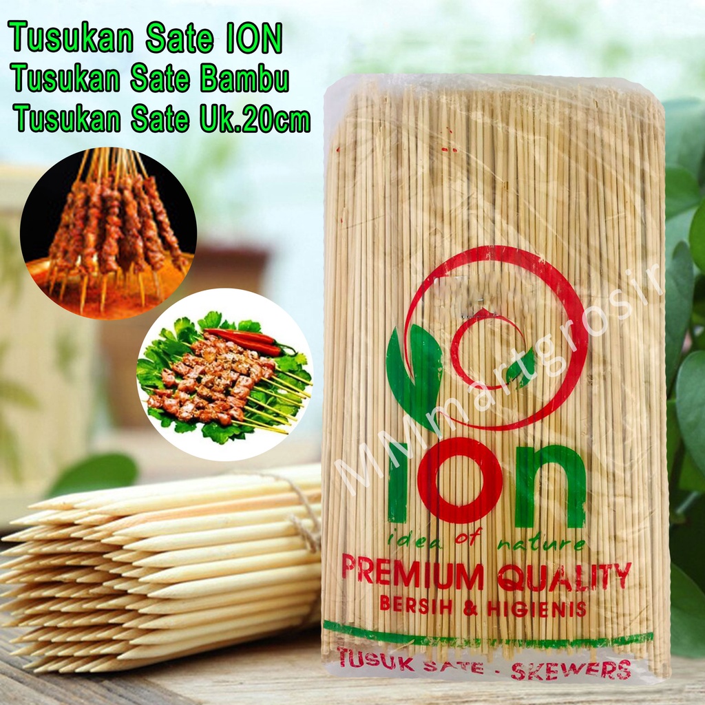Jual Tusukan / Tusukan Sate ION / Tusukan Sate Bambu / 20cm | Shopee ...
