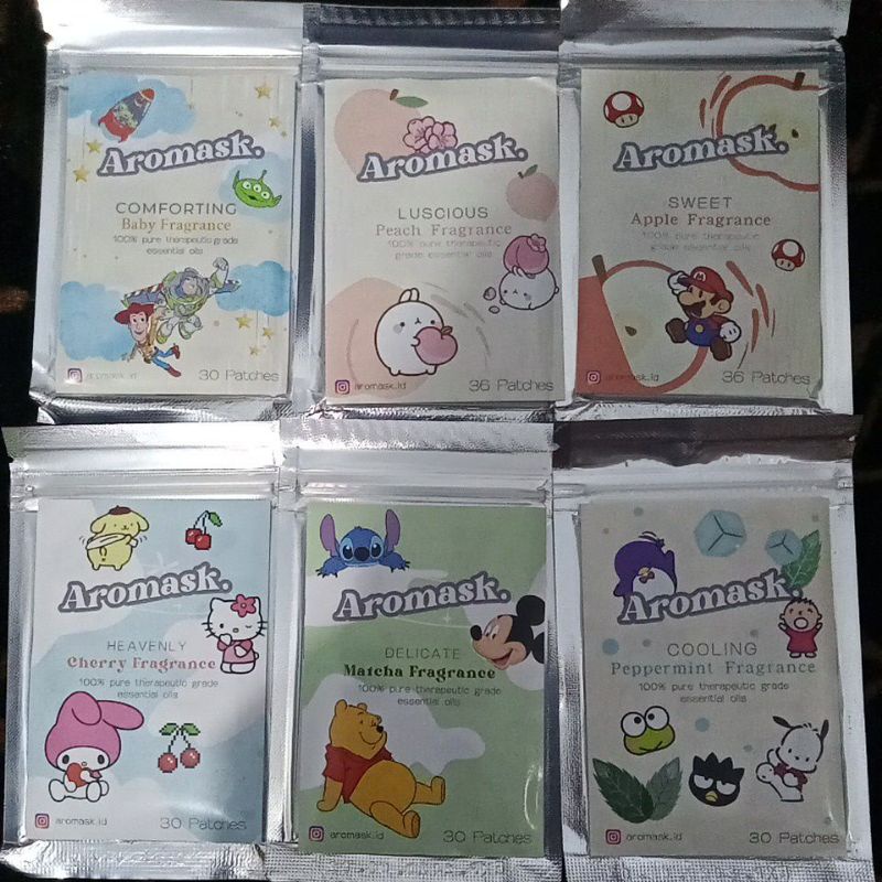 Jual Aromask - stiker masker / mask patch dengan aroma berbeda untuk ...