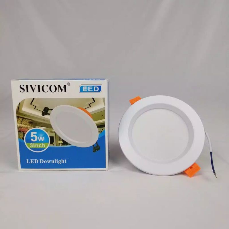 Jual LAMPU DOWNLIGHT LED SIVICOM 5W 3 INCI | Shopee Indonesia