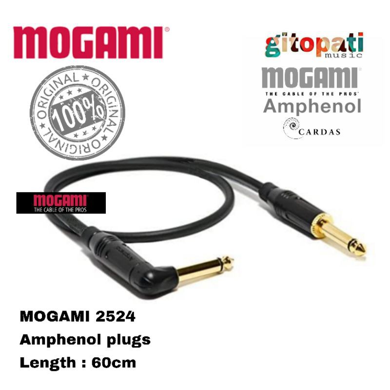 Jual MOGAMI 2524 vs Amphenol plugs 60cm wirelles guitar cable | Shopee ...