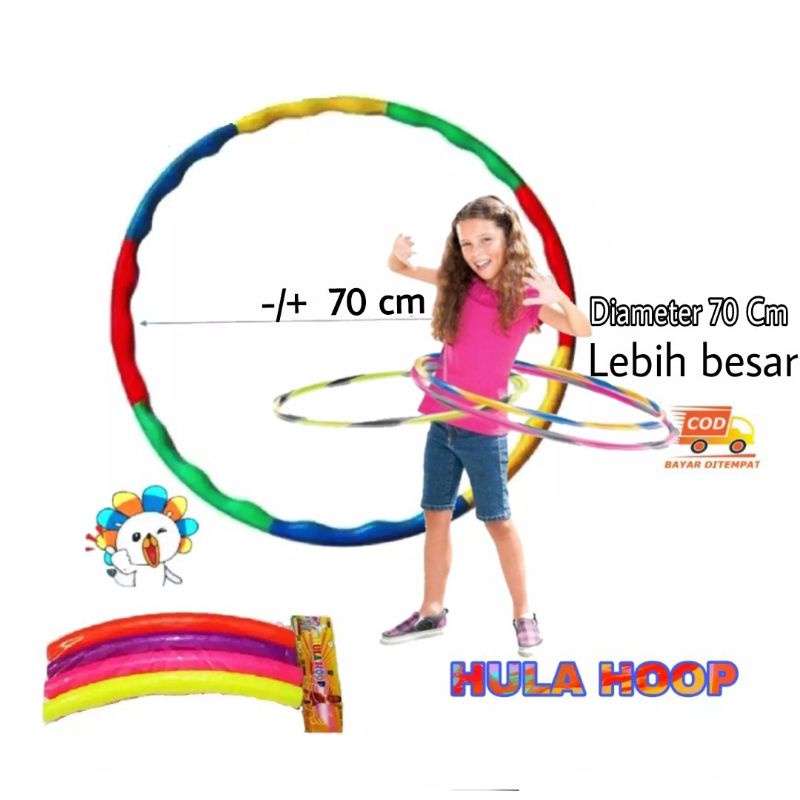 Jual Hula hoop besar Diameter 70 cm/Hullahop anak dan dewasa bisa di sesuaikan Rangkaian 9 ...